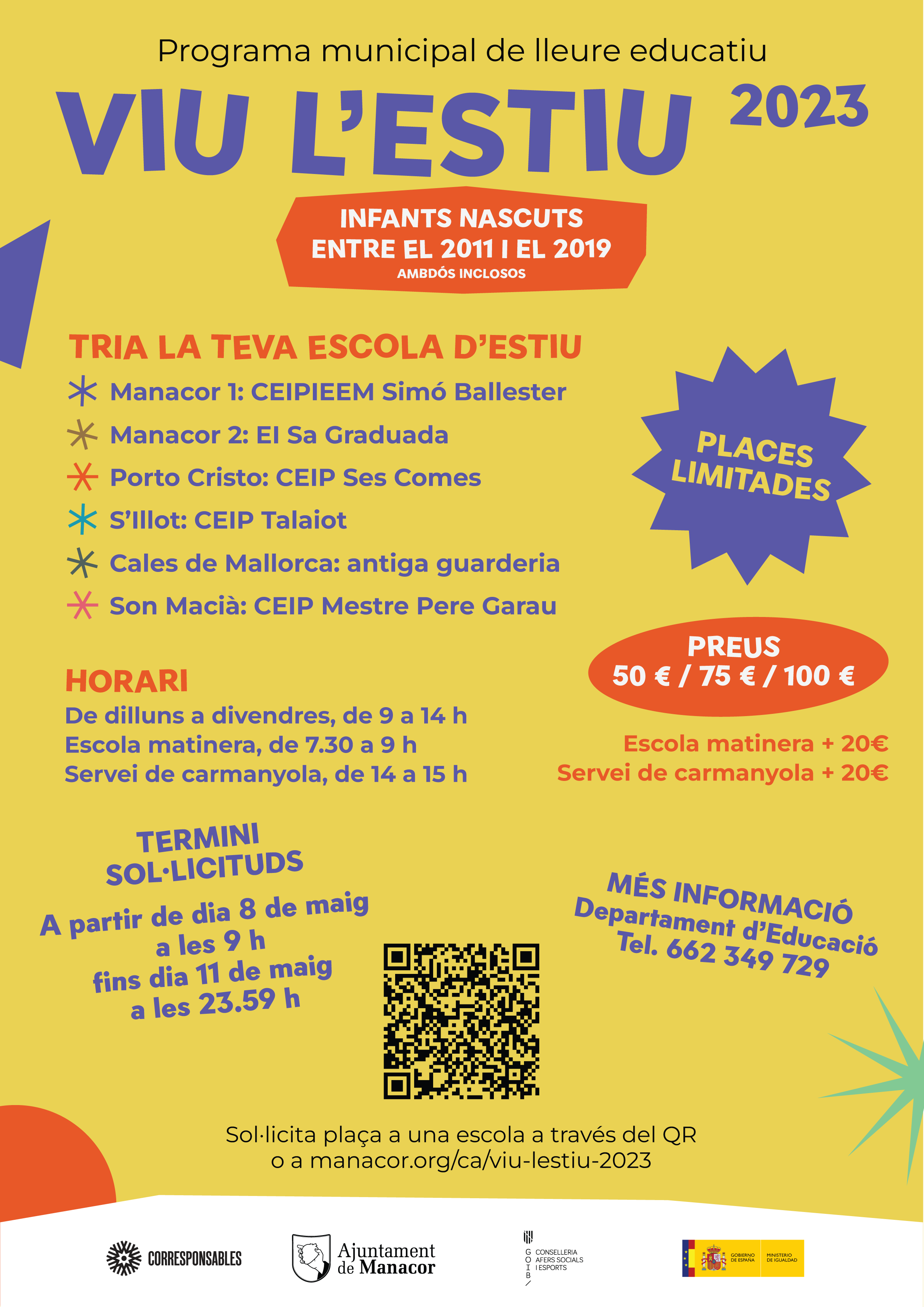 VIU L'ESTIU 2023 | Ajuntament de Manacor